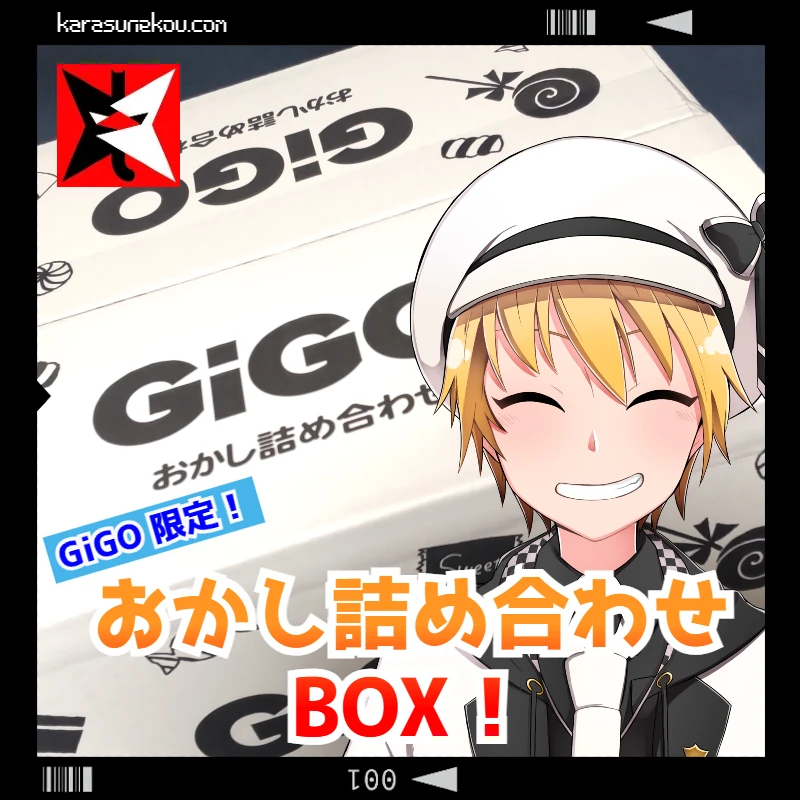 何が入ってる！？ GiGO 限定おかし詰め合わせ BOX をゲットしたのでご紹介します！